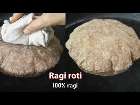 How to make ragi roti/soft ragi roti/ragi roti for weight loss @-M.K ...