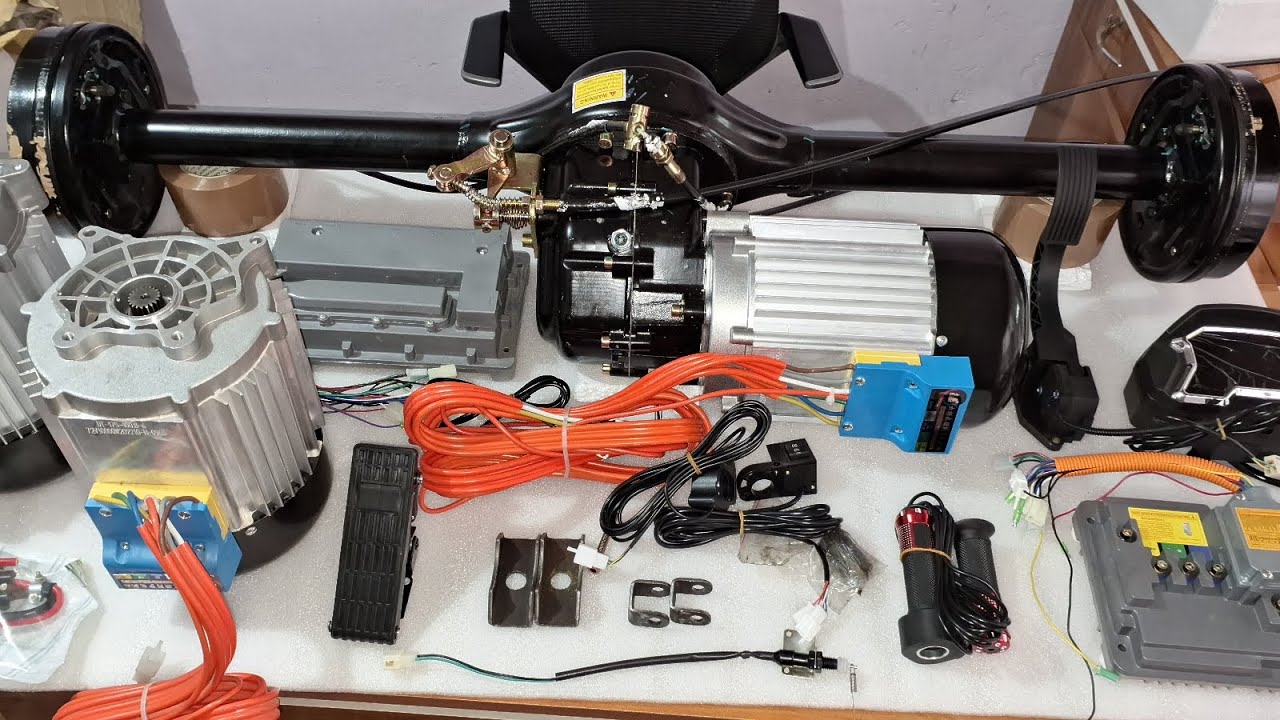 72V 8KW TO 15KW PMSM DATAI MOTOR WITH DOUBLE GEAR DIFFERENTIAL - YouTube