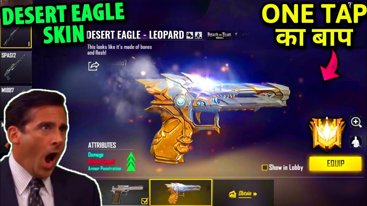 New Desert Eagle Skin in Free Fire || Free Fire New Gun Skin || New ...