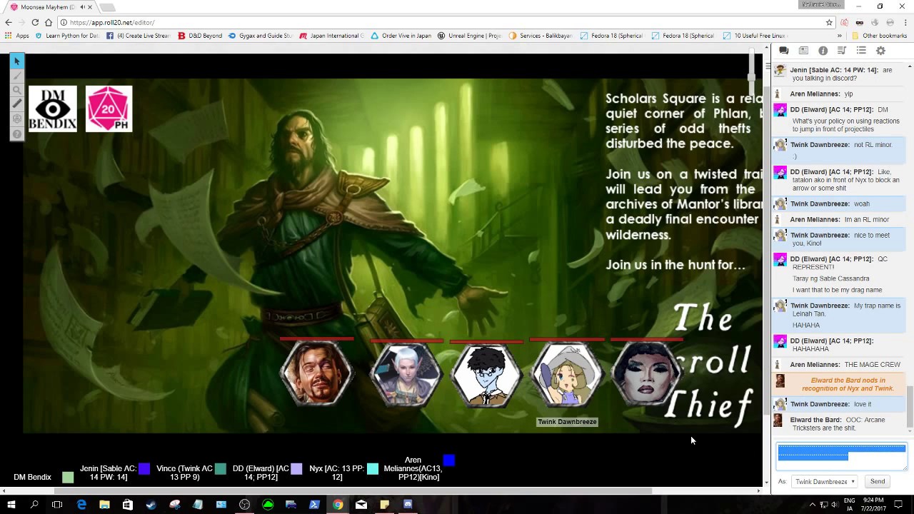 The Scroll Thief (AL PH Roll20) - YouTube