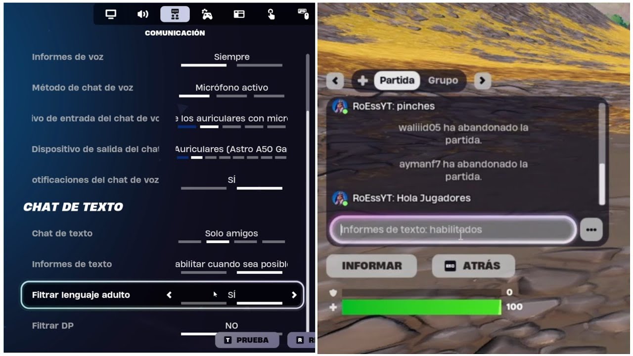 ¡NUEVO! Como ACTIVAR/USAR el *CHAT DE TEXTO* en FORTNITE Capítulo 6 ...