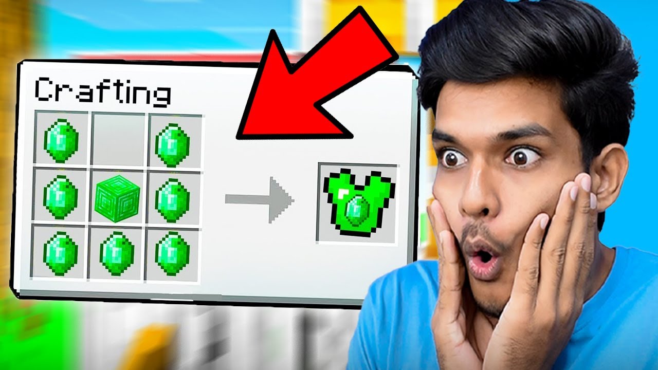 I Crafting Super Emerald Armor In Minecraft - YouTube