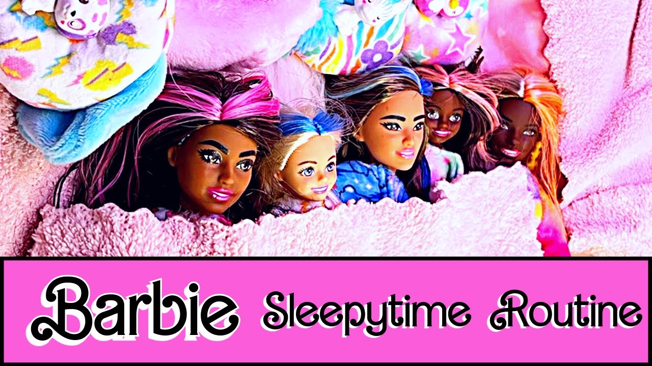 ASMR Barbie Bedtime Routine Cutie Reveal Care Bears Relaxing Soothing ...