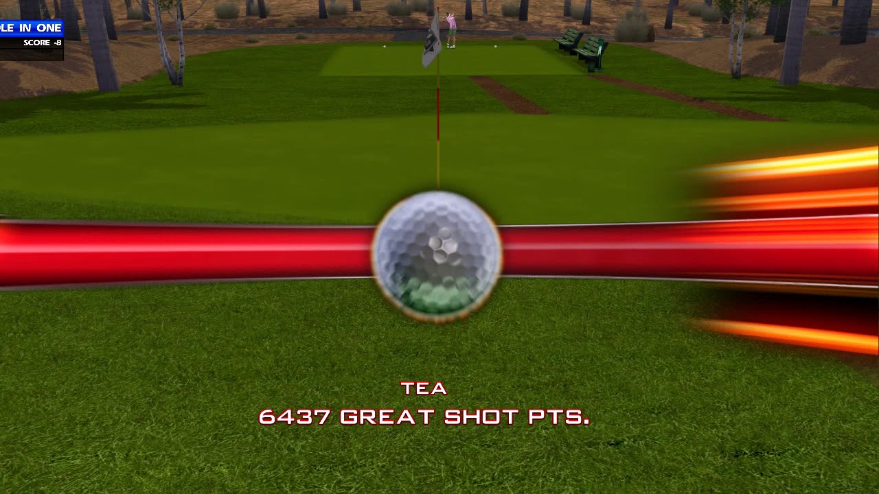 Golden Tee Great Shot on Desert Valley! - YouTube