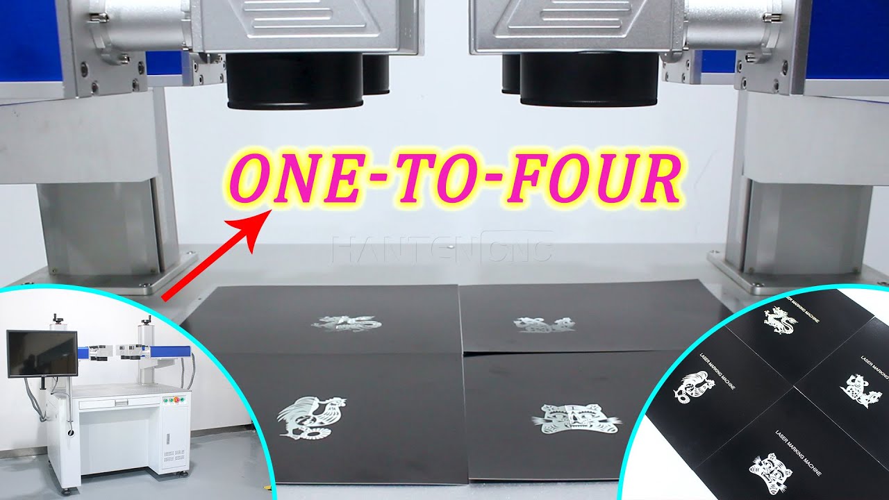 One-to-four laser marking machines: can mark different patterns at the ...