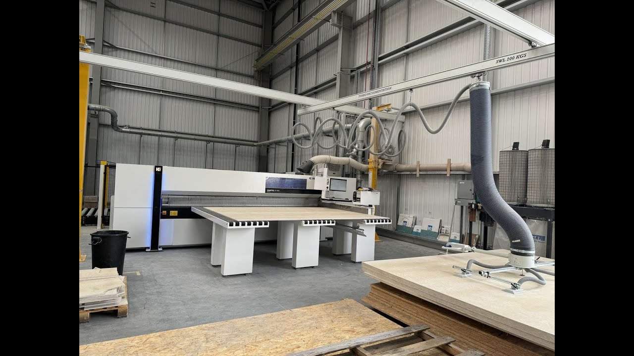 2019 Homag Sawtec B400 ProfiLine CNC Beam Saw (4013/13) - YouTube