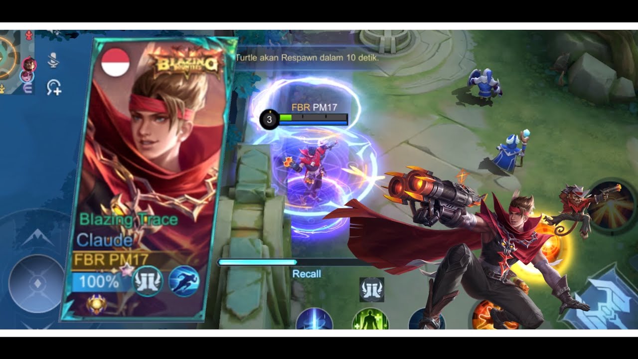 SOLO RANK JOURNEY GAMEPLAY #8 CLAUDE !! SKIN BLAZING CLAUDE BLAZING ...