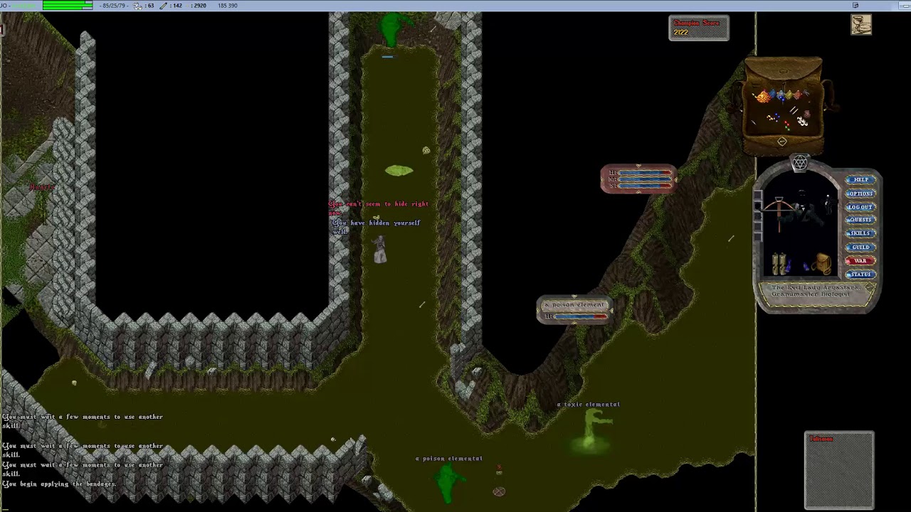 Meta Rogue Talisman training in Medusa dungeon UOF - YouTube