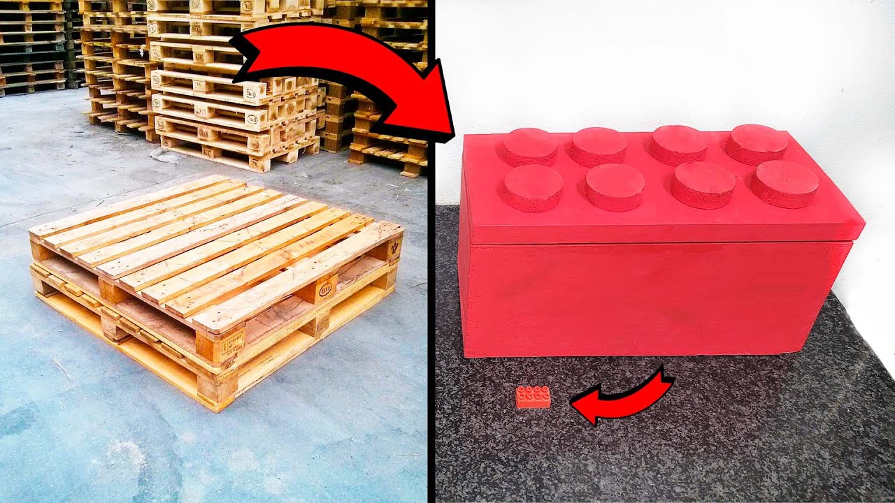 COMO HACER UNA CAJA DE MADERA LEGO | CON MADERA DE PALLET RECICLADA ...