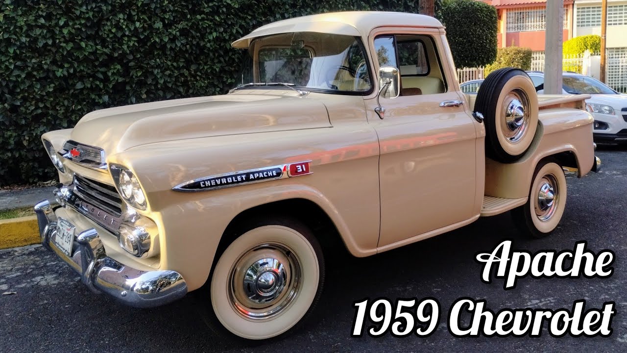 1959 Chevrolet Apache, 65 Años que no se notan, Extraordinaria Restauración, Como Nueva. - YouTube