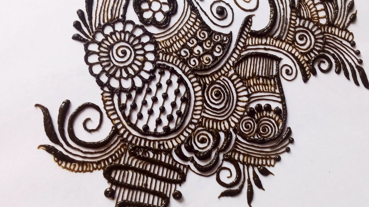 Arabic mehndi design tutorial #2 / mehndi tutorial for beginners ...