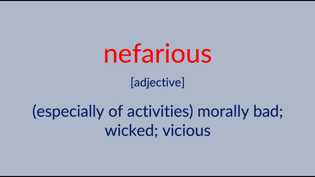 nefarious - YouTube
