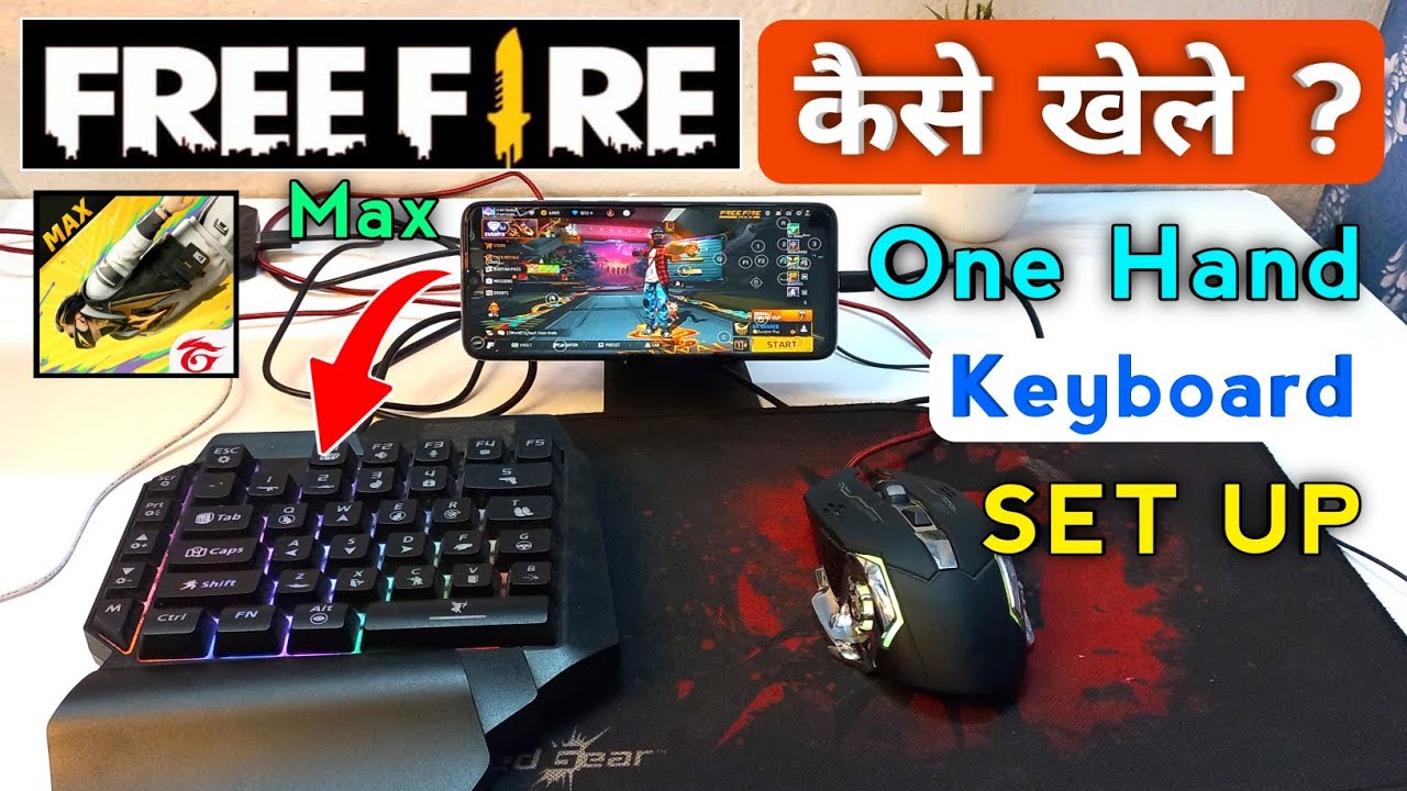 Free Fire Max Kaise Khele One Hand Keyboard Mouse Mix Pro Se | Free ...