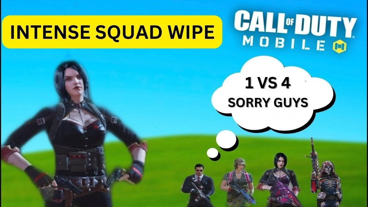 INTENSE 1 VS 4 | SQUAD WIPE | CODM @CallofDuty @callofdutymobile - YouTube