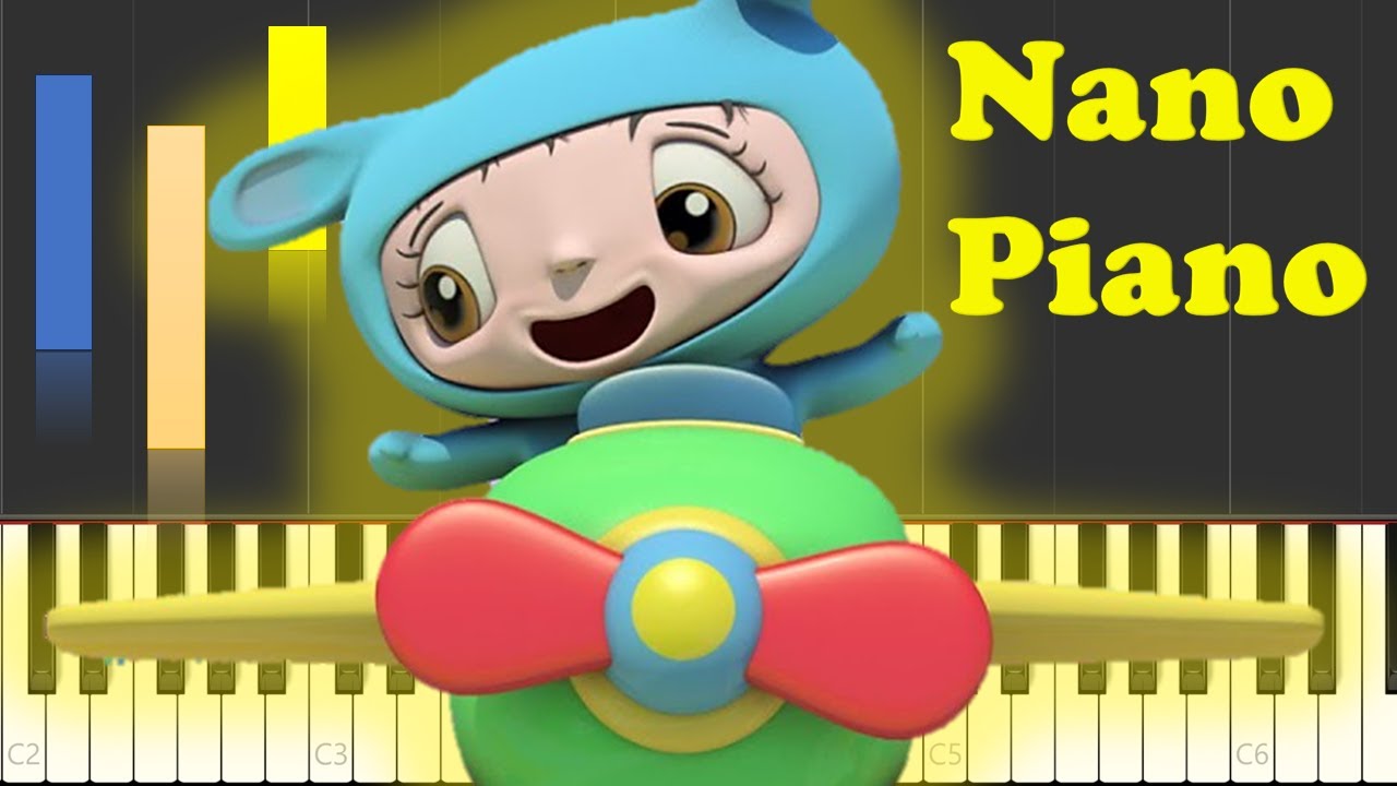 Fly in the Sky with Clouds Theme Song Piano Tutorial EASY - YouTube