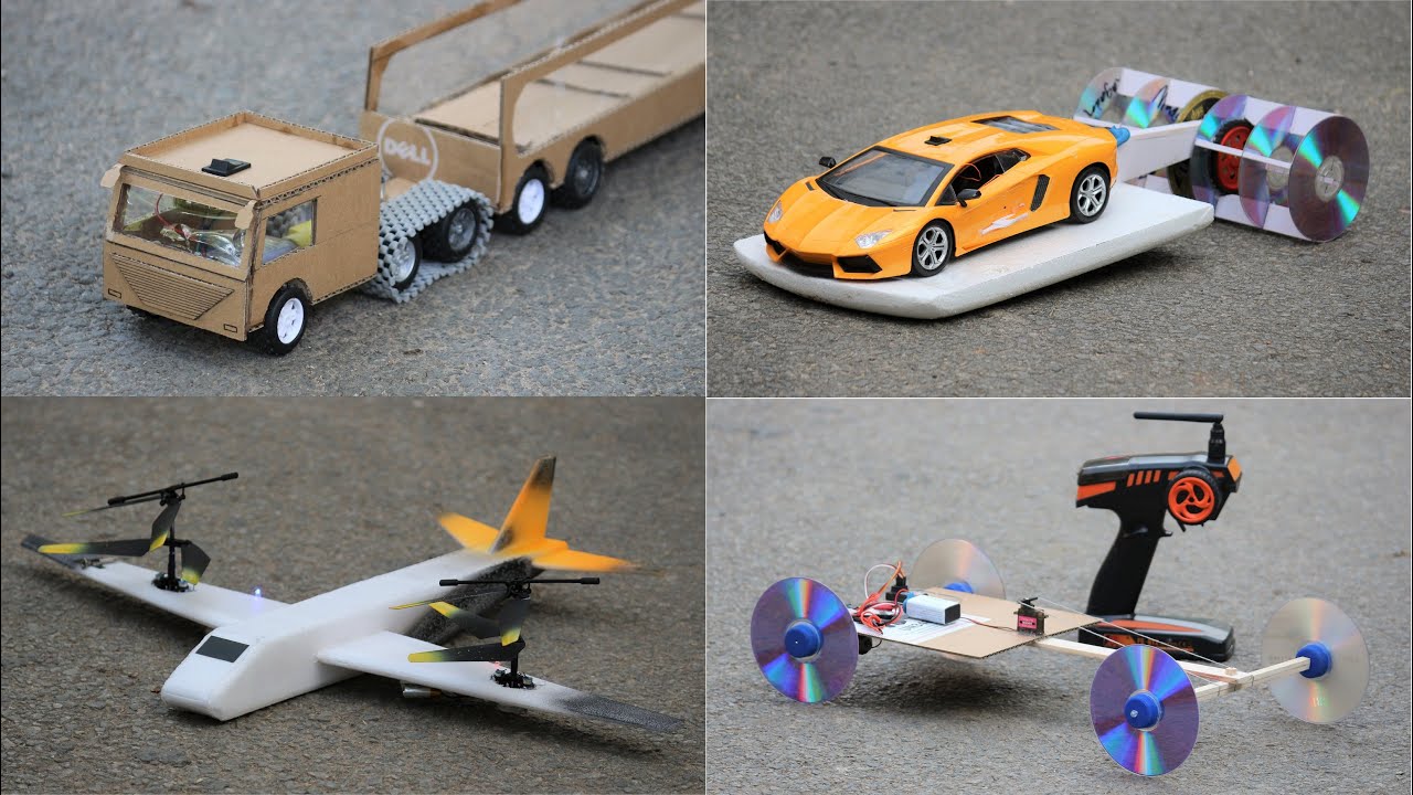 4 Amazing DIY TOYs | Awesome Ideas | 4 Amazing RC TOYs Ideas - YouTube