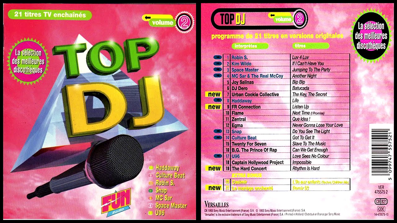 TOP DJ 2 FULL ALBUM HD 1993 [EURODANCE TRANCE HOUSE ] - YouTube