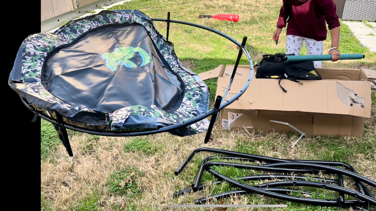 5 FT Trampoline build tutorial. From start to finish. - YouTube