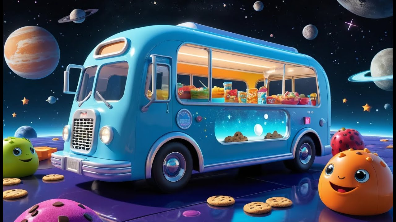 The Wheels on the Space Bus | Fun Space Adventure Song for Kids | Outer ...