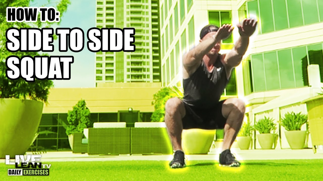 How To Do A SIDE TO SIDE MOVING SQUAT | Exercise Demonstration Video ...