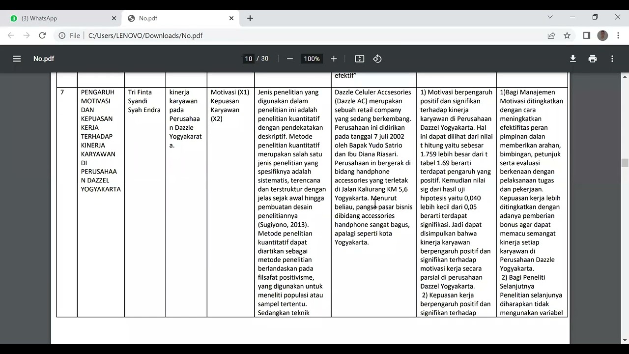 matriks kumpulan jurnal - YouTube