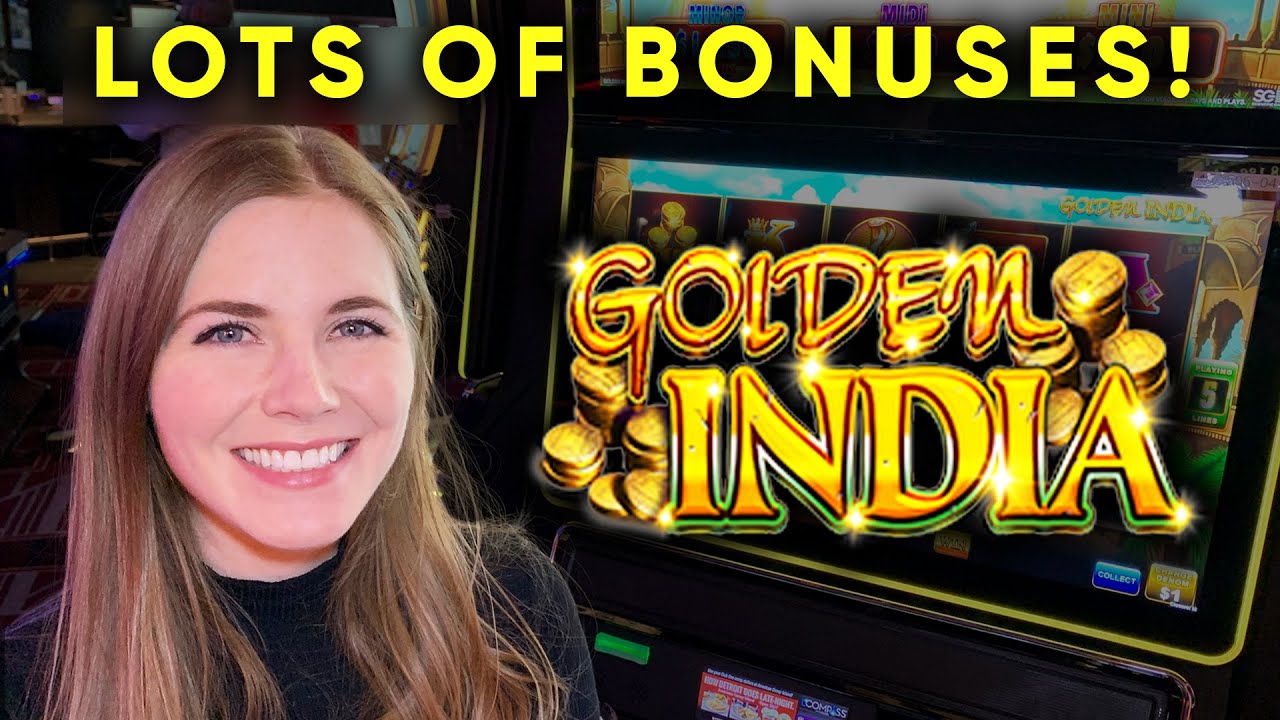 First Try On Golden India Slot Machine! Hitting Those Bonuses! - YouTube