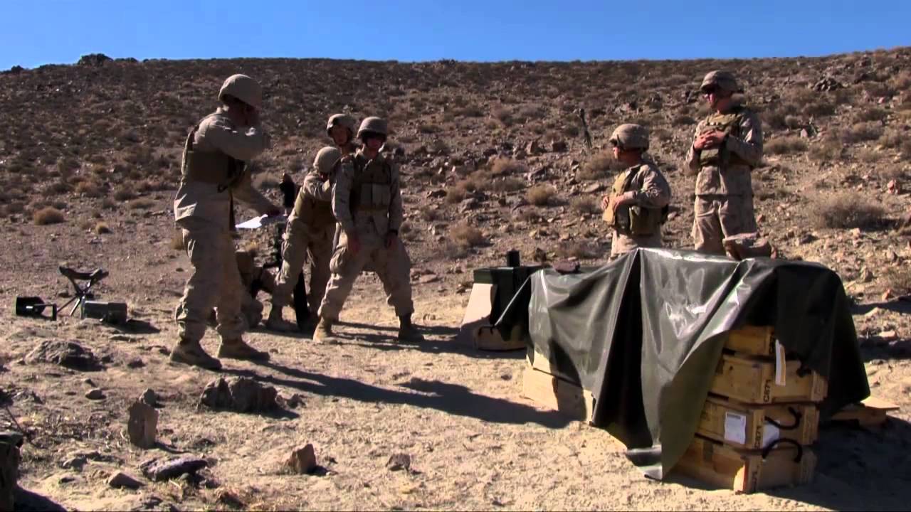 Marines Fire 81mm Mortar at Army Range in Nevada - 3rd Battalion 3rd ...