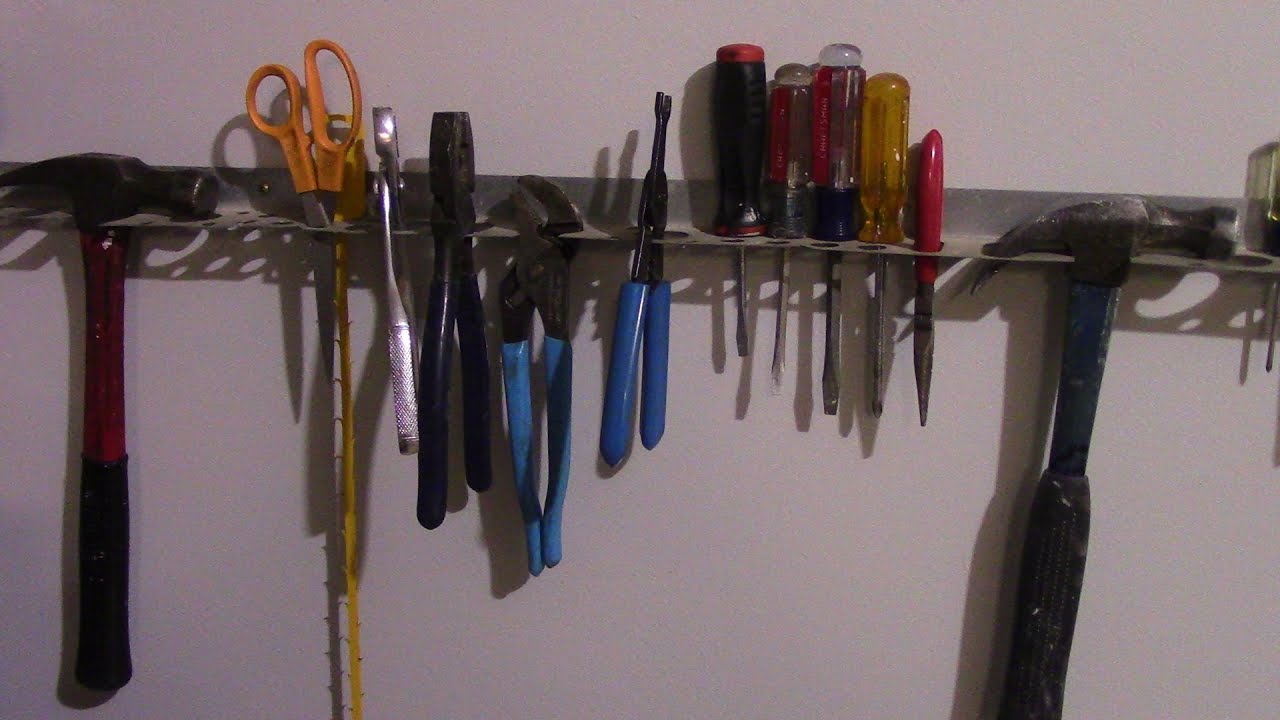 How To Install A Tool Storage Rack - YouTube