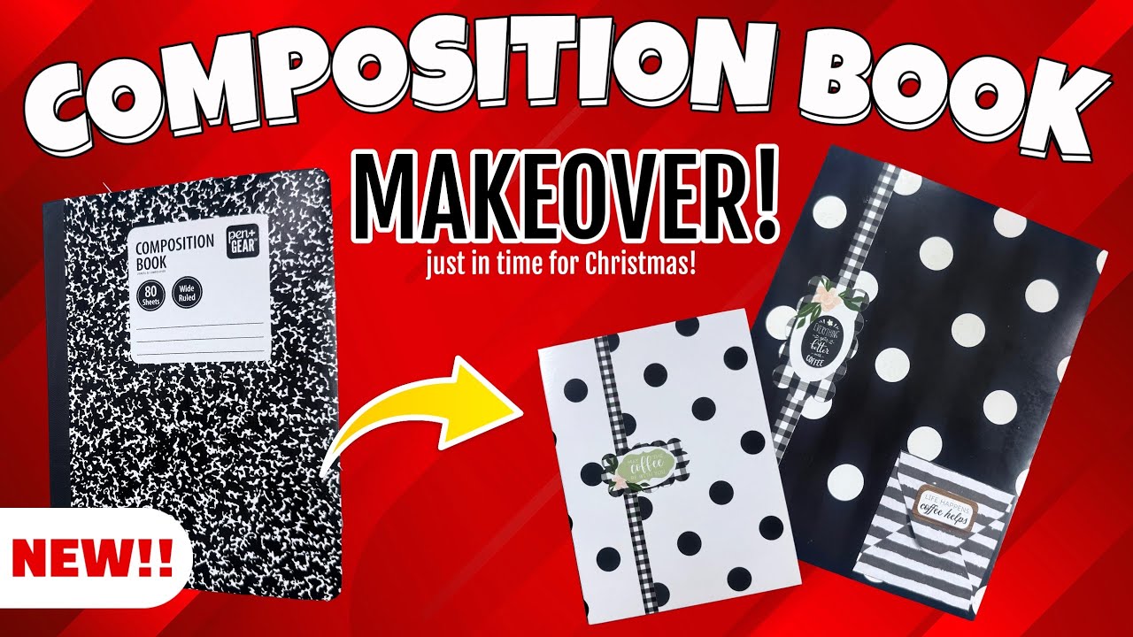 DO YOU HAVE SOME OF THESE? altered composition books! EASY DIY! #FFFF ...