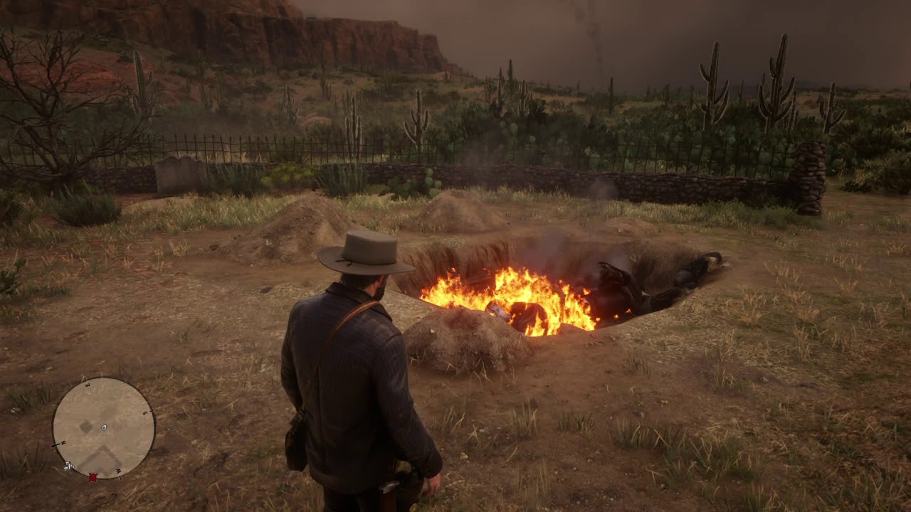 Red Dead Redemption 2 Burning Victims of Cholera - YouTube