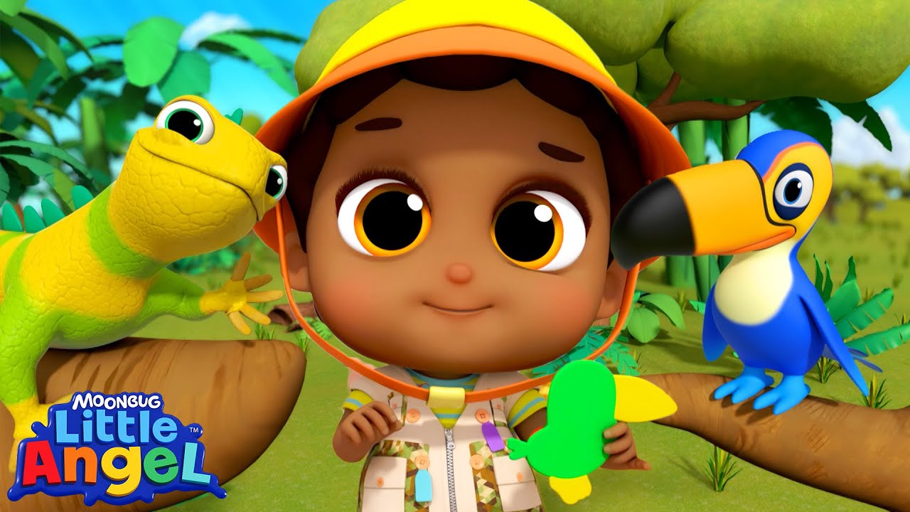 Animals Around The World | Little Angel | Nursery Rhymes for kids ...