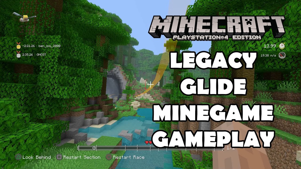 Minecraft Legacy Glide Minigame Gameplay in 2024 (PS4) - YouTube