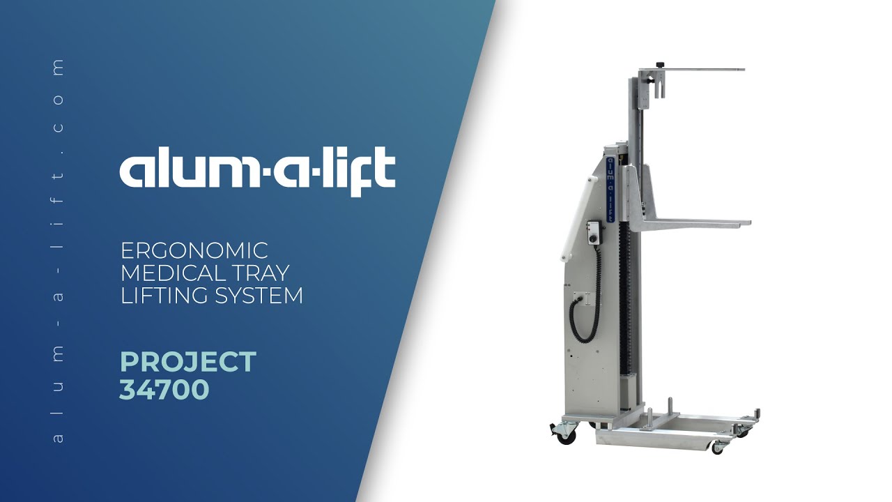 Ergonomic Medical Tray Lifting System | Alum-a-Lift Project 34700 - YouTube
