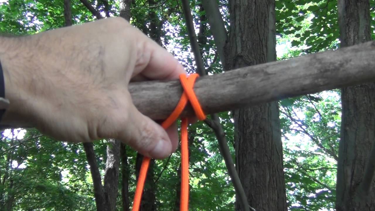 Back to Basics Bushcraft Knots The Clove Hitch - YouTube