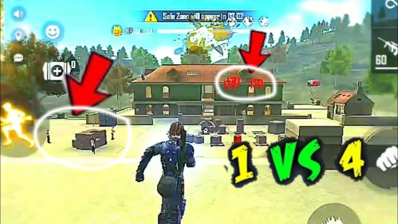 Saving clock tower from enemies || solo vs squad free fire || must ...