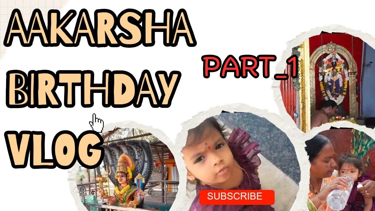 Aakshara birthday vlog||#ytvideo #birthdayvlog #temple #blessings # ...
