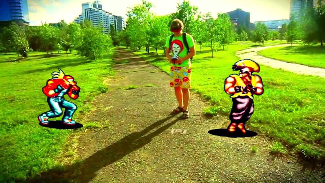 16 Bit Fighting in Augmented Reality (Vj Acid Mind) - YouTube