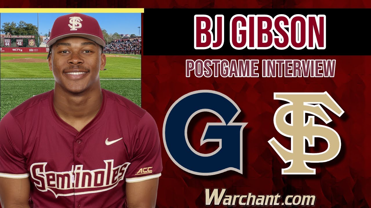 FSU Baseball | BJ Gibson postgame interview | Florida State 4 ...