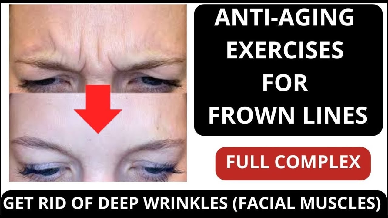 🛑 ANTI-AGING EXERCISES FOR WRINKLES BETWEEN EYEBROWS !| FROWN LINES, 11 ...