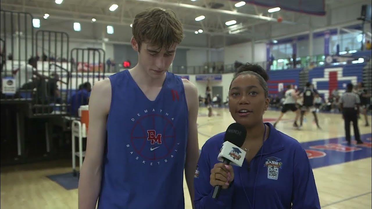 DMV Hoop Session Interviews Dematha's Kade Sebastian - YouTube