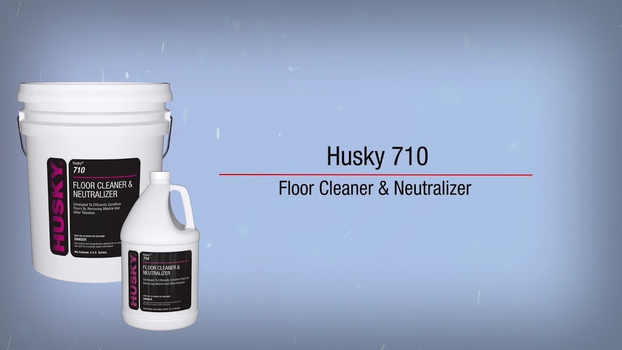 Husky 710 Floor Cleaner & Neutralizer - YouTube