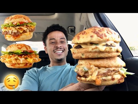 WENDYS *NEW* LOADED NACHO CHEESEBURGER & NACHO CHICKEN SANDWICH REVIEW ...
