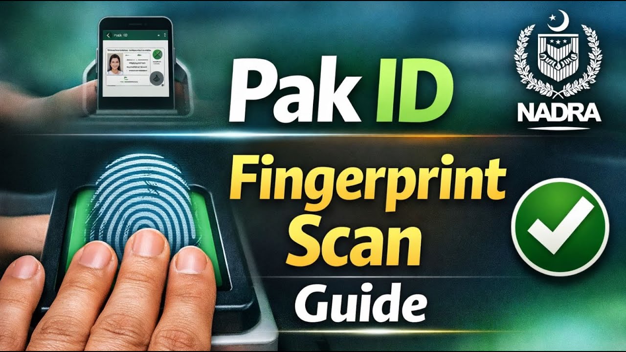 NADRA Pak ID App Tutorial | Correct Fingerprint Scanning Method ...