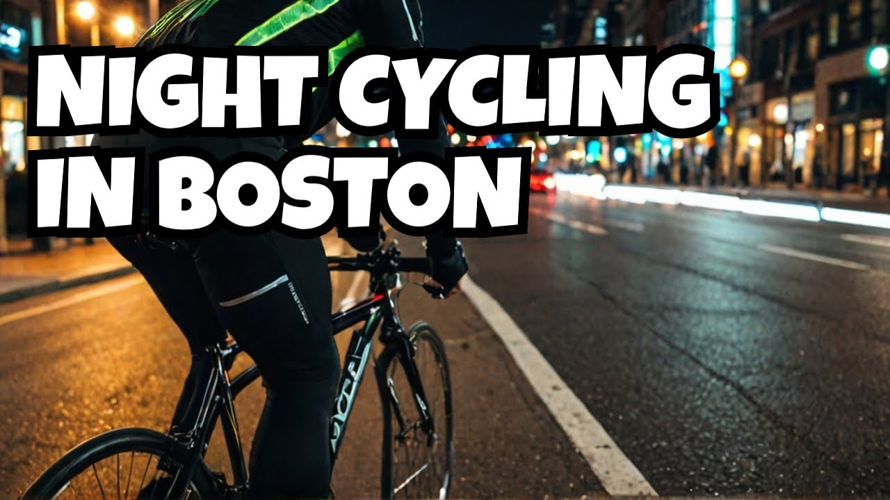 Cycling at Night in Boston - Bike Lanes, Pros, and Cons - YouTube