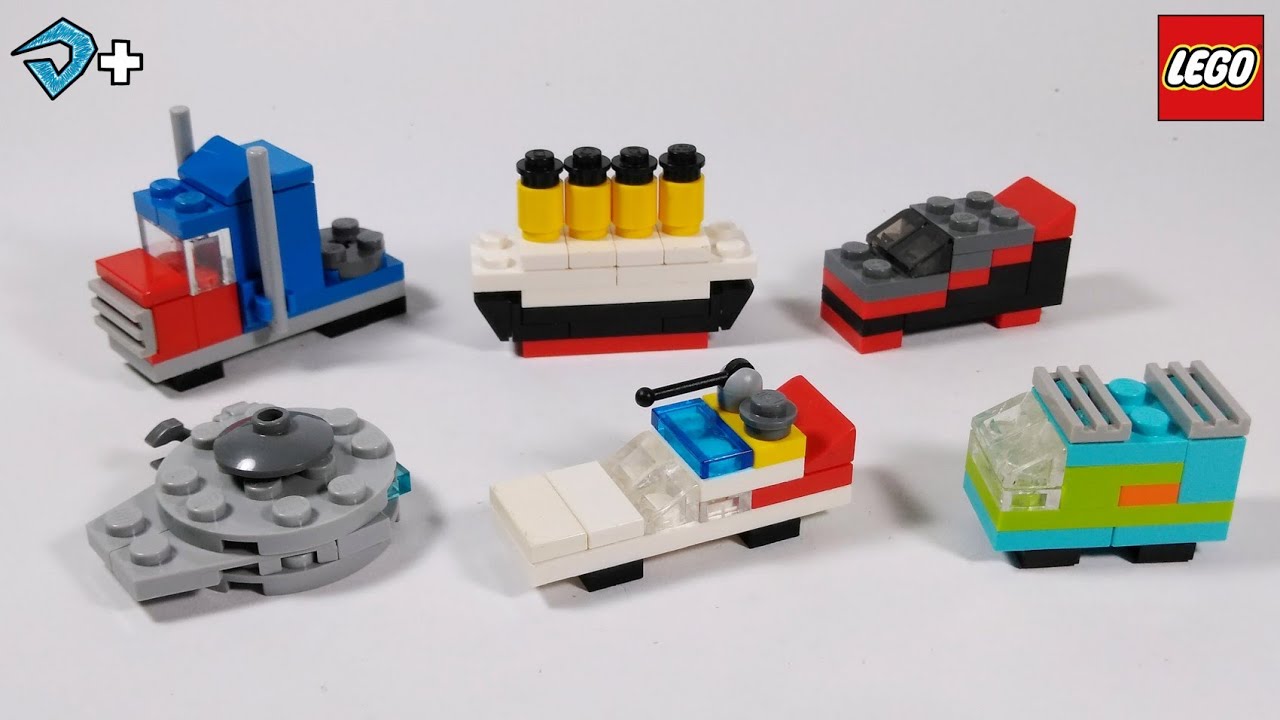 FAMOUS LEGO MINI VEHICLES - Tutorial - YouTube