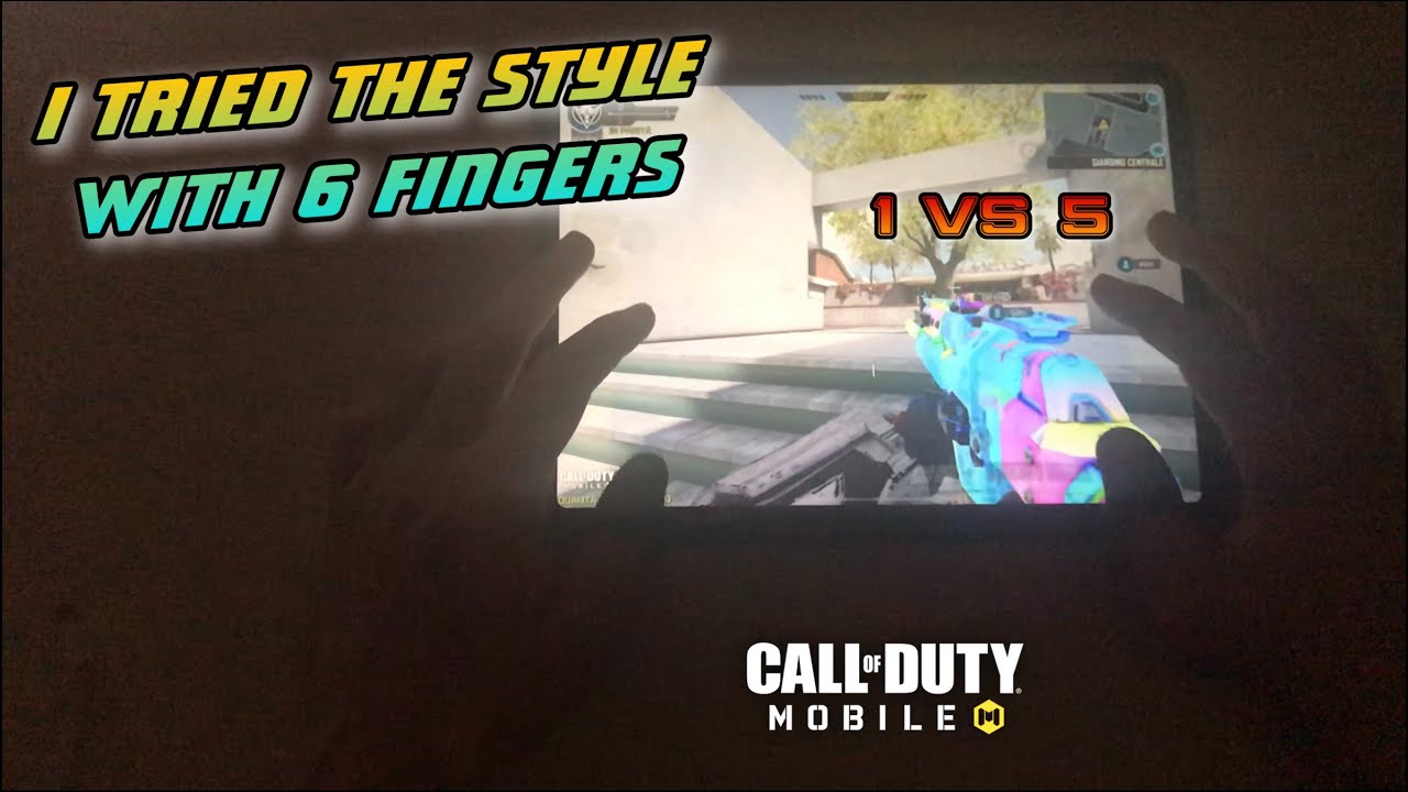 I tried with 6 fingers on Cod Mobile | 1vs5 - YouTube