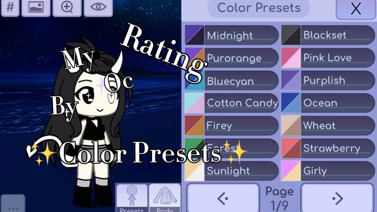🔥Rating My Oc By Color Presets 🔥 (Part 2 coming soon) - YouTube