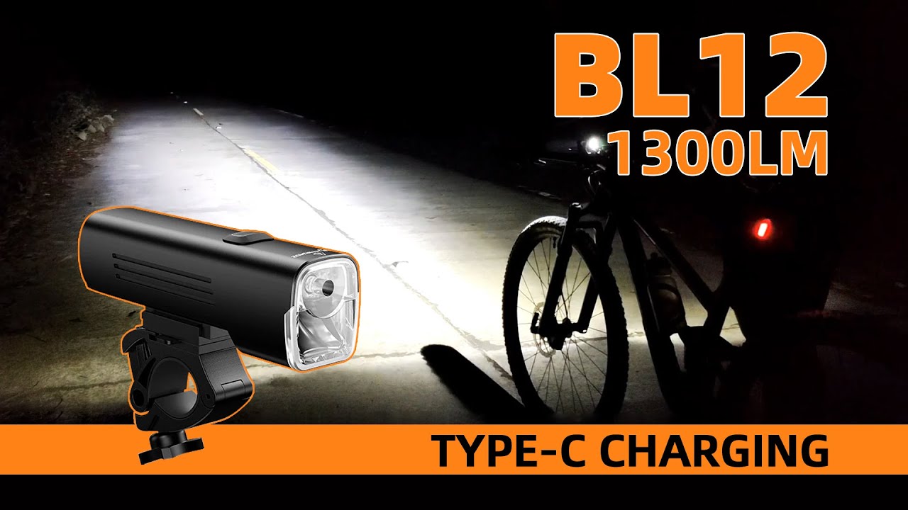 Spot and Flood Bike Light BL12 Type-C Charging Easy Installation ...