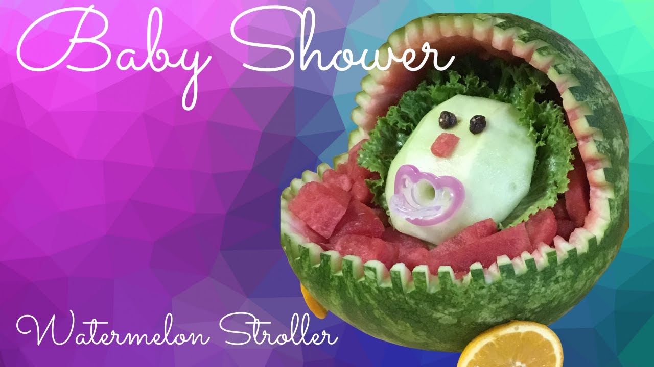 Baby Shower DIY/Baby Shower Gift Idea/गोद भराई रस्म/Watermelon Stroller ...