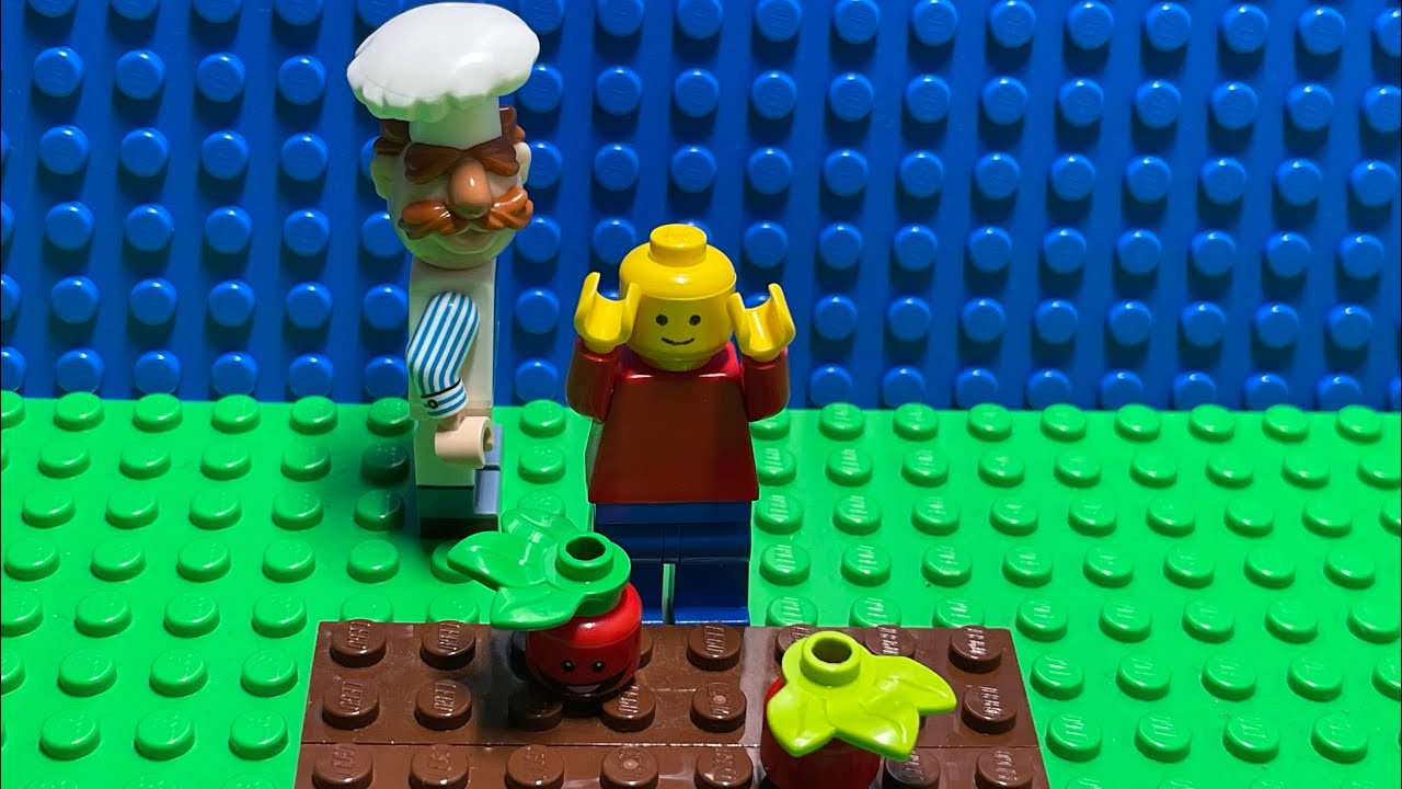 lego man plants tomato farm - YouTube